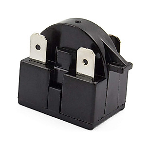 Click Down Plastic Housing 4.7 Ohm 1 Pin Refrigerator PTC Starter Relay Black
