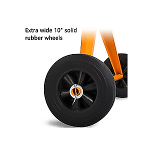 Generic Portable 4.2 Cu Ft Concrete Cement Mixer, 1/2 Hp Electric Mixer Machine with Wheel & 120L Freestanding Barrow Machine, Mixing Tools for Stucco Mortar (Yellow) 41.4 x 28 x 52.8 Inches (Gen120)