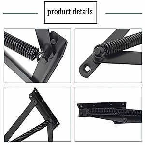 1 Pair of Bed Box Hinges, lid Hinge Sofa Bed Storage Lift Hinge Spring Mechanism for Storage Benches and beds with Bed Boxes, Sofa Bed Furniture