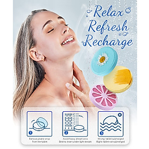 Aofmee Shower Steamers Aromatherapy - Pack of 8 Shower Bombs with Essential Oils for Relaxation, Christmas Gifts Birthday Gifts for Women and Men, Stress Relief and Luxury Self Care Shower Bath Bombs