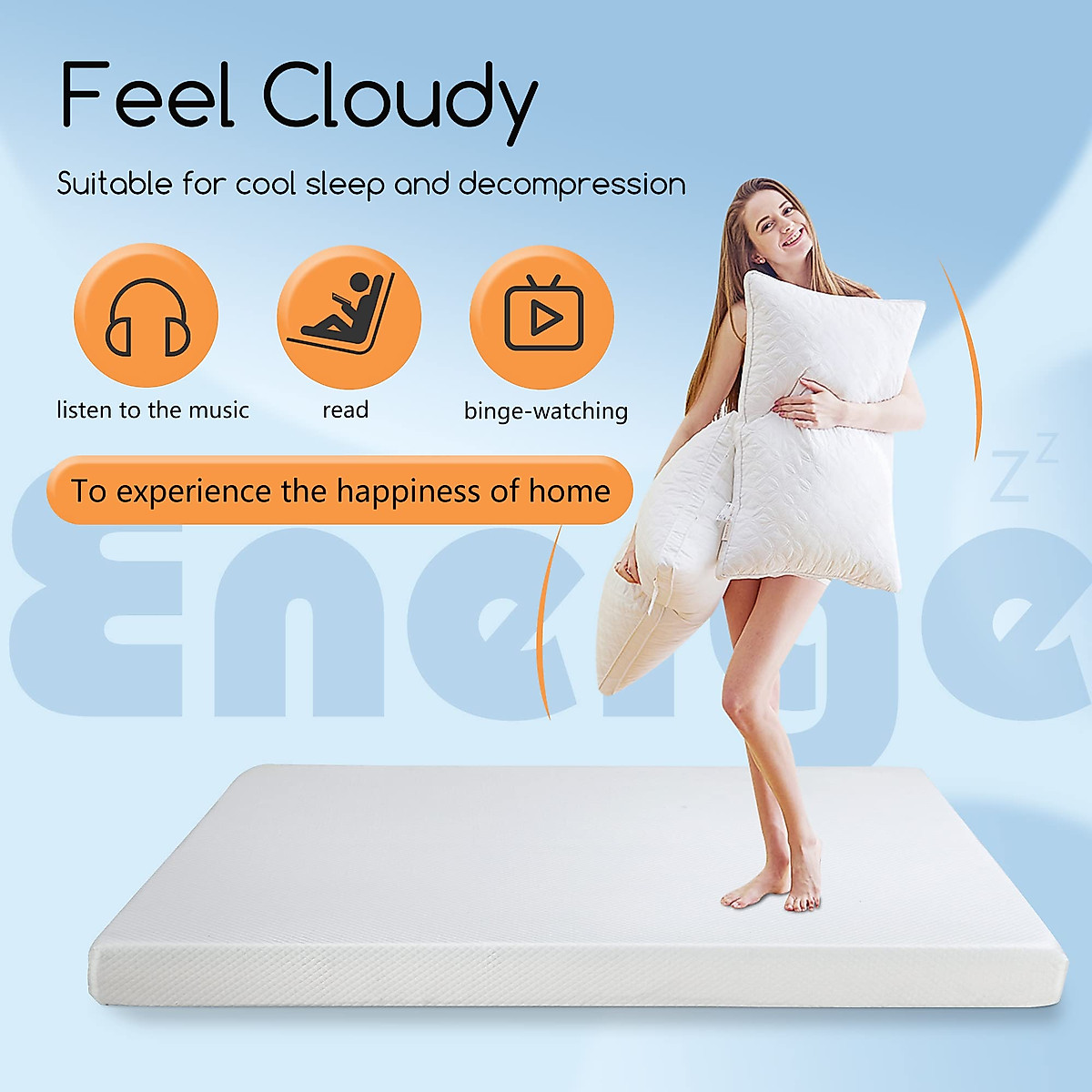 BestMassage 6 Inch Gel Memory Foam Twin Mattress Mattresses for Cool Sleep & Pressure Relief,Medium Firm Mattresses CertiPUR-US Certified/Bed-in-a-Box