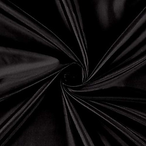Polyester Lining Black Fabric by The Yard