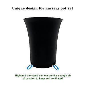 QPEY Plant Nursery Pots with Humidity Dome,Resuable Planting Pots Seedling Trays Seed Starter Kit for Seedling Flower Plant,Plant Container Cups with Vented Domes and Drain Holes,5 Kits