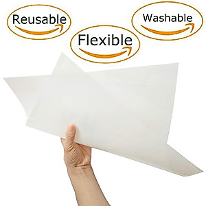 12pcs 6mil Blank Stencil Material, 12 x 12inch, Milky Translucent- Make Your own Stencil