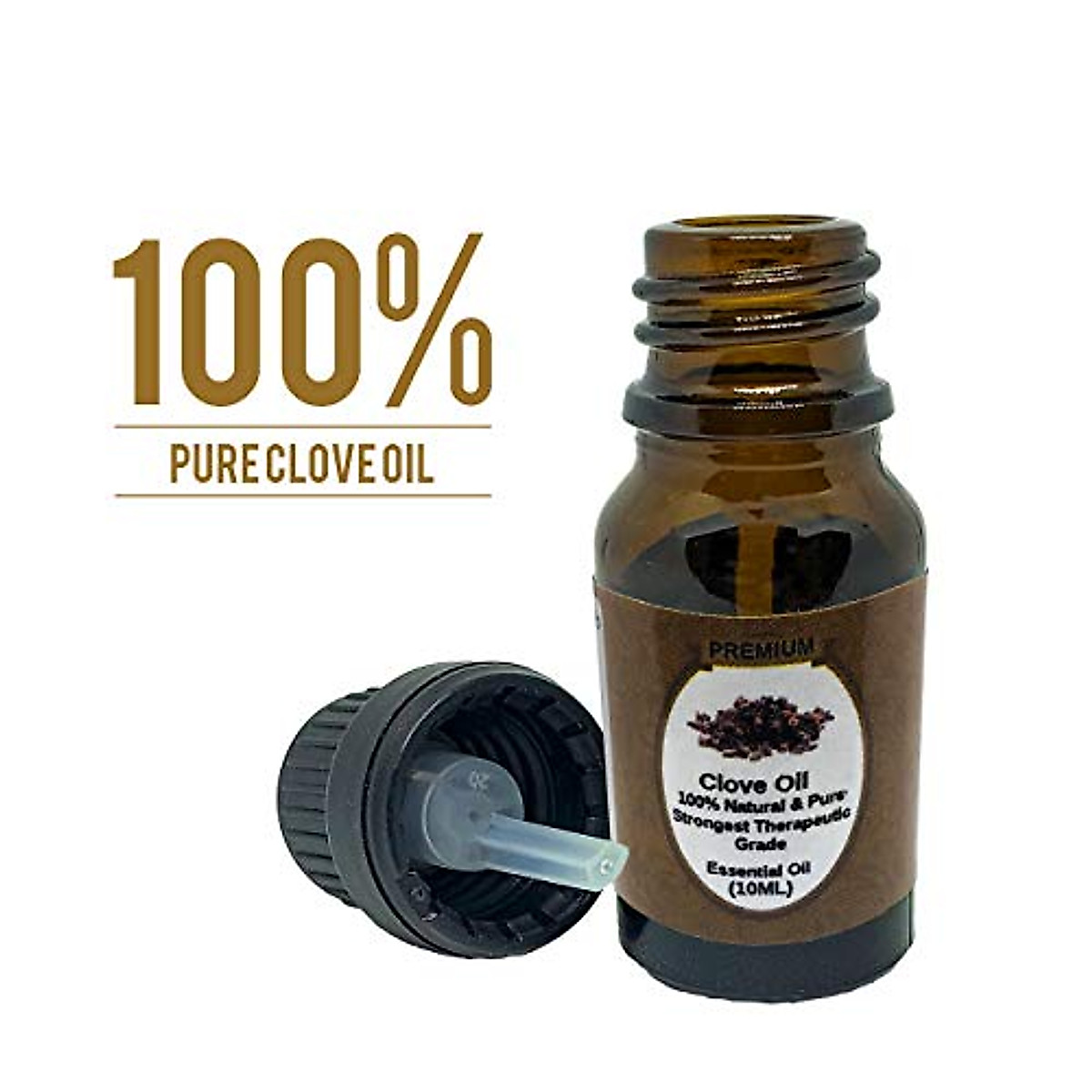 Clove Essential Oil | 10ml | Use with Diffuser | Aromatherapy | 100% Pure, Natural, Premium Grade | Massage | Relaxation |