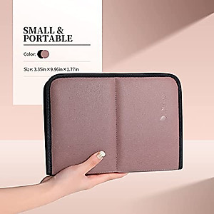 DUcare Makeup Brush Organizer 30pcs Folding Travel Professional Makeup Brushes Case Bag Stand-up Cosmetic Bag Artist Storage Bag (Only Bag)