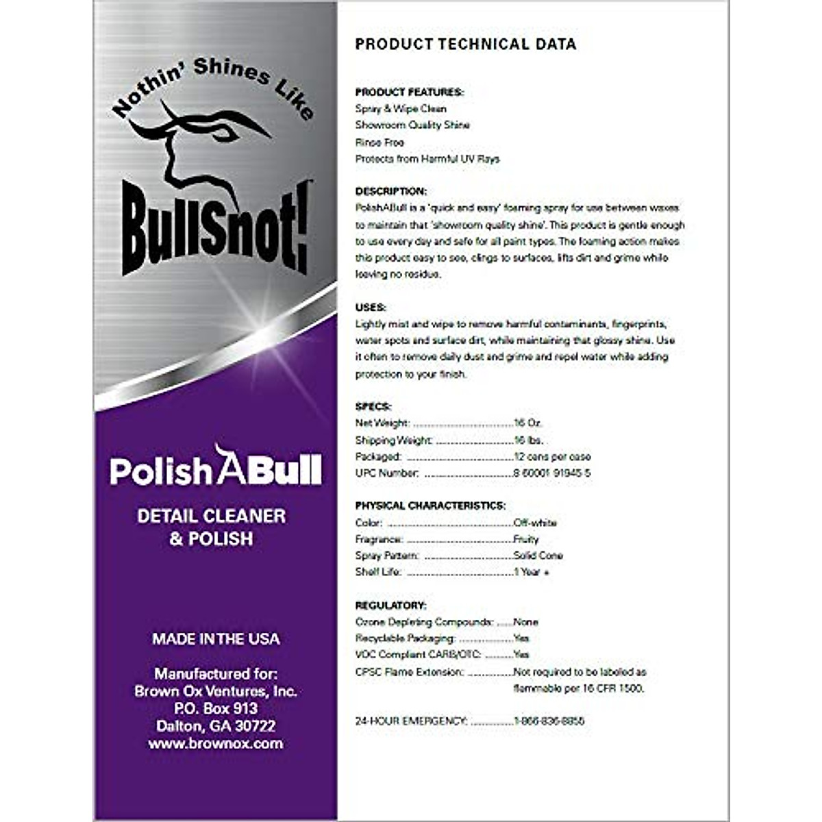 BullSnot! PolishABull Detail Cleaner & Polish