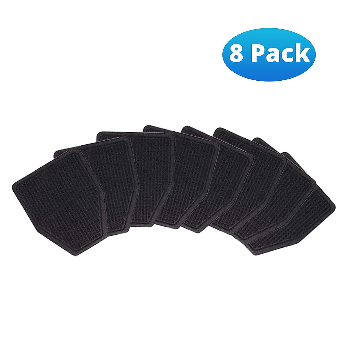 Urinal Mats (8 Pack) - Bathroom Urinal Mat for Floor - Dark Gray Commercial Splash Mats for Men's Restroom
