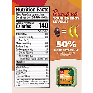 Natural Delights Medjool Dates – Large & Plump, Pitted Dates Medjool, Non-GMO Verified, Pesticide Free, Naturally Sweet Fruit Snack, Perfect for On-the-Go - Medjool Dates Pitted, 12 oz Container