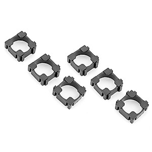 100Pcs Lithium Battery Holder, Plastic Battery Pack Bracket Cylindrical Cell Battery Stand Cell Spacer for DIY Fixed Battery