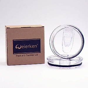 2 SPILL PROOF 20 oz - Sliding Lids for Yeti & Old NO LEAK & Splash Proof & Sealed Replacement Silicon Slider Locking Closure, Fit Ozark, Open/Close, Straw Friendly