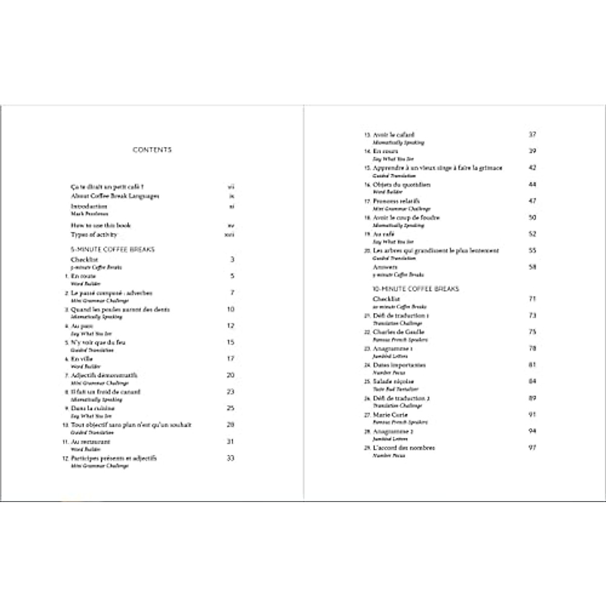 50 French Coffee Breaks: Short activities to improve your French one cup at a time