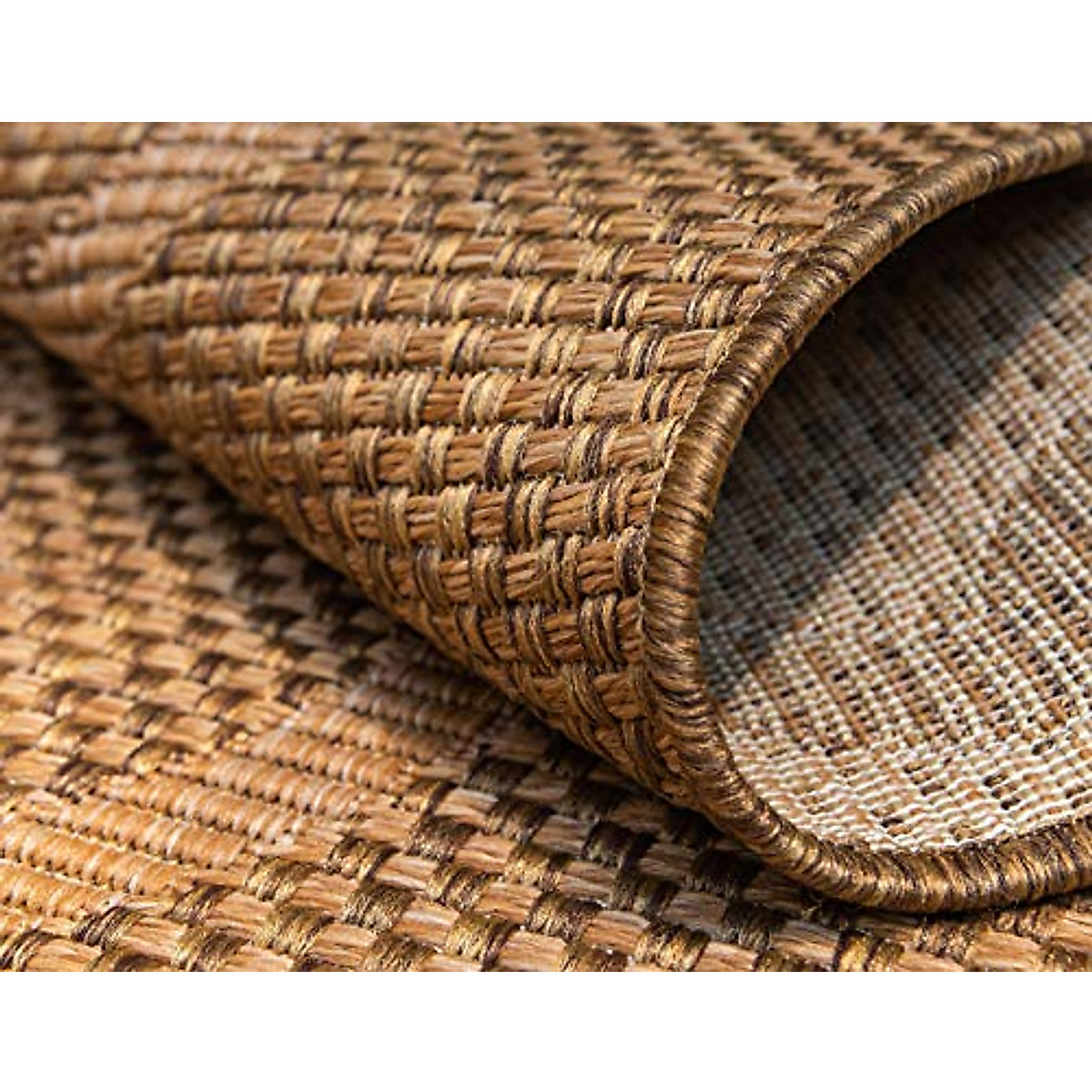 Unique Loom Outdoor Botanical Collection Area Rug - Vine (8' x 11' 4" Rectangle, Brown/ Beige)