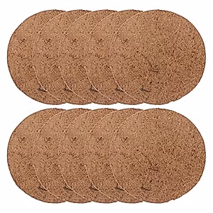 balacoo 10Pcs Bird Nesting Pads Natural Fiber Parrots Breeding Nests Bird Eggs Mat Provides Warm Hut Material Comfortable Bedding for Birds Pigeons Chicken 21cm