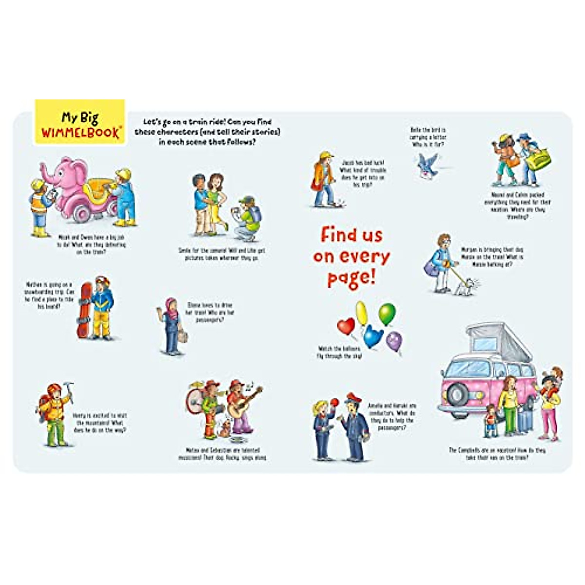 My Big Wimmelbook®―All Aboard the Train!: A Look-and-Find Book (Kids Tell the Story)