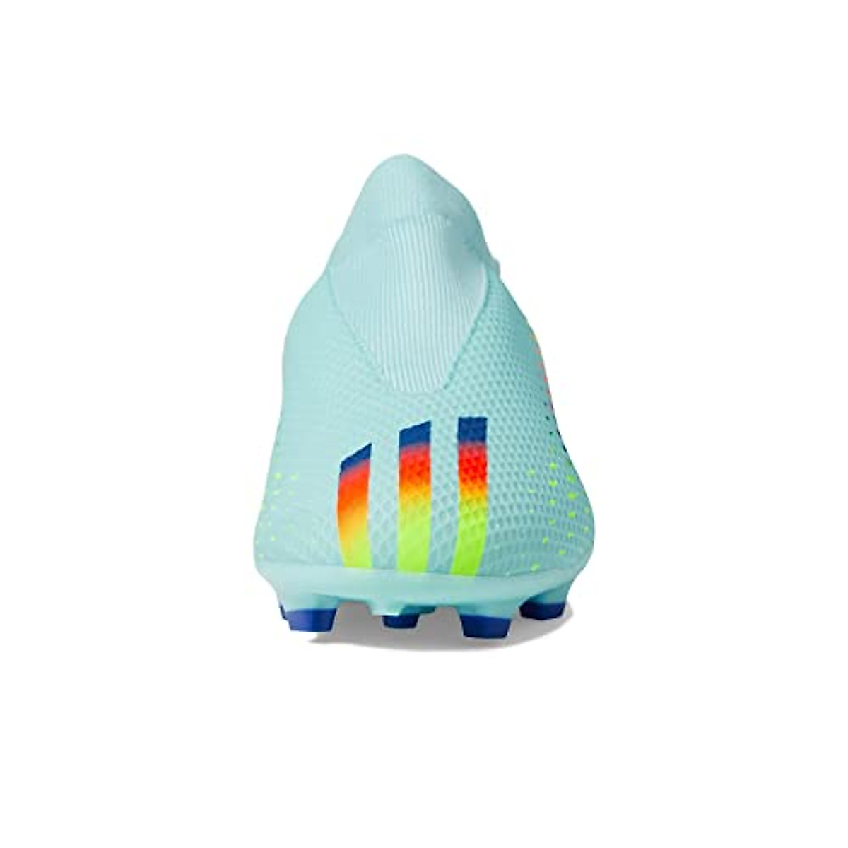 adidas X Speedportal.3 Laceless Firm Ground Soccer Shoe, Clear Aqua/Solar Red/Power Blue, 5.5 US Unisex Big Kid