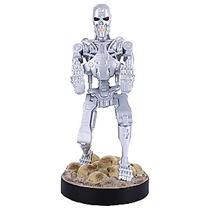 Exquisite Gaming: Terminator T-800 - Original Mobile Phone & Gaming Controller Holder, Device Stand, Cable Guys, Licensed Figure