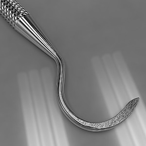 Dental Plaque Remover Tool for Teeth Cleaning - Tooth Scraper for Plaque and Tartar Remover Tool - Dentist's Stainless Steel Dental Scaler Scraper Pick