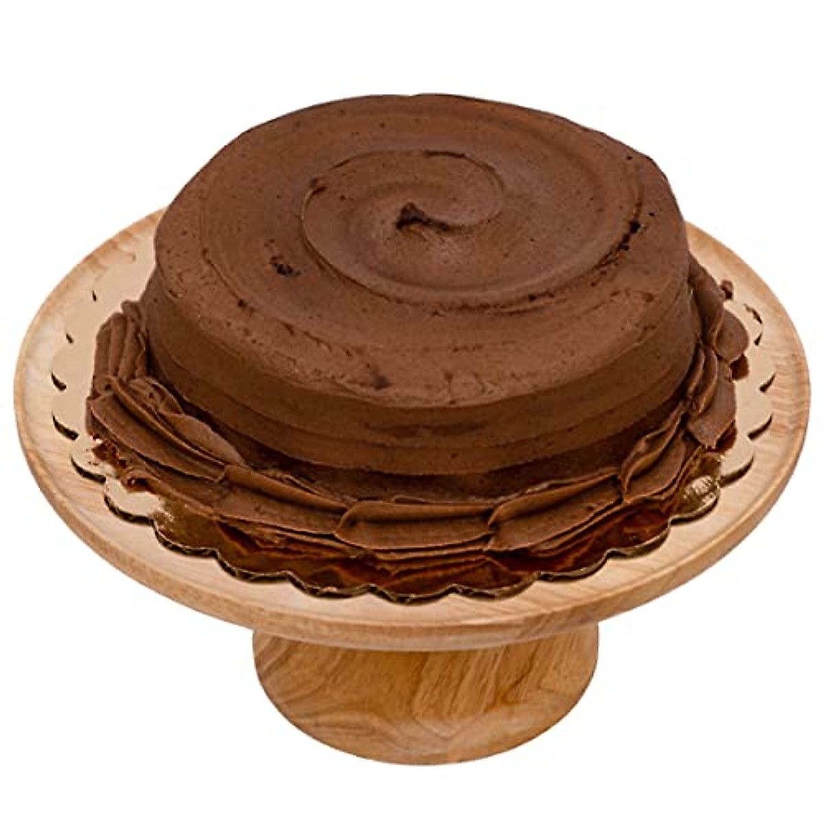 Cotea Wood Cake Stand for Desserts & Cakes | 10 Inch Cake Stand, Serving Platter & Multifunctional Cake Carrier Platter Tray for Kitchen,Birthday Parties,Weddings,Baking Gifts