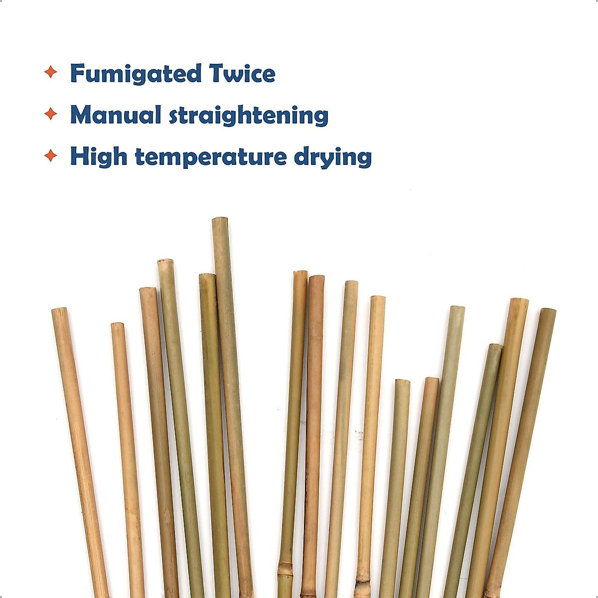 COLOtime Bamboo Stakes 4FT Garden Stakes Plant Stakes for Indoor and Outdoor Climbing Plants Poles Sticks Support Tomatoes Eggplants Beans 25 Pack