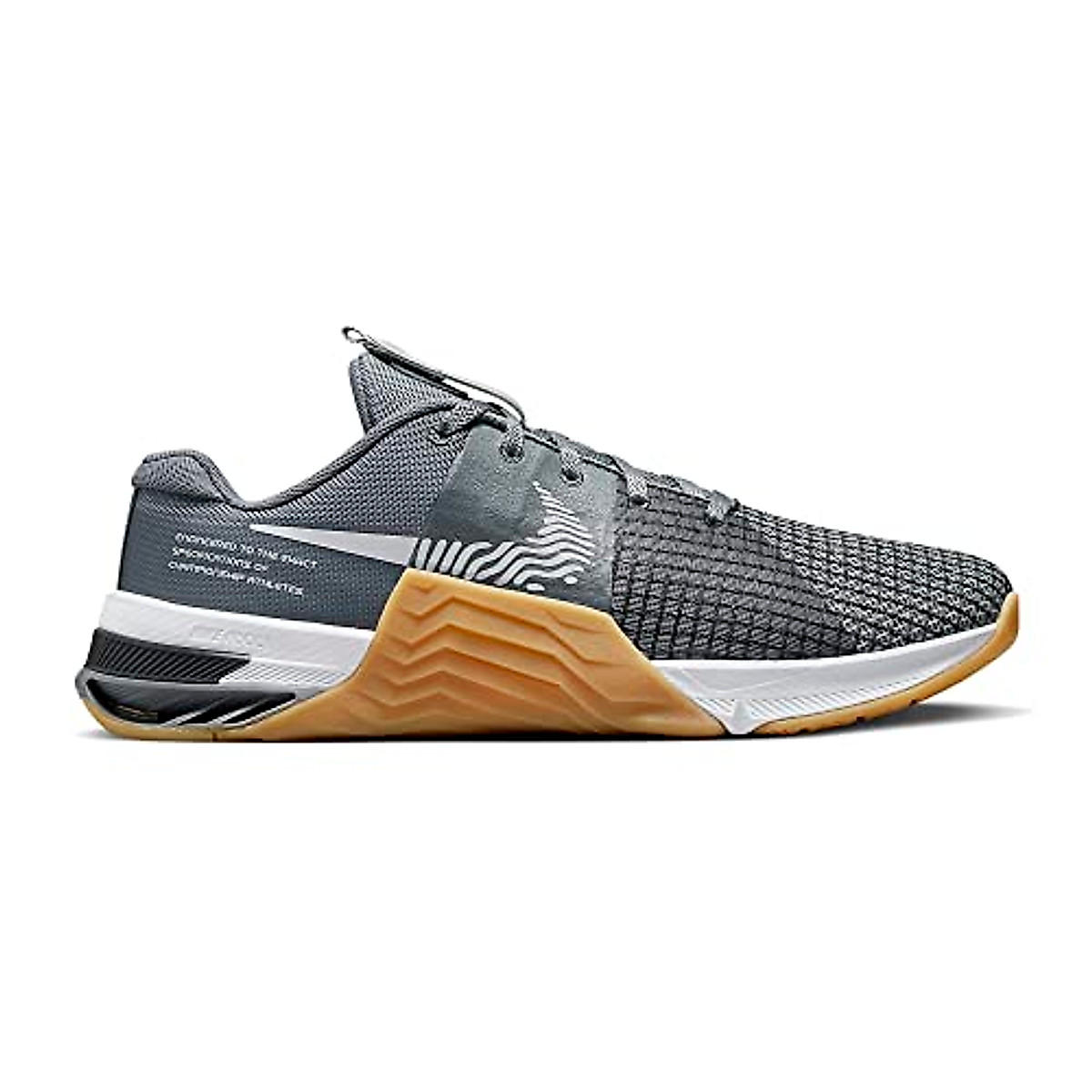 Nike Men's Metcon 8 Training Shoe (Smoke Grey/White/Dark Smoke Grey, us_Footwear_Size_System, Adult, Men, Numeric, Medium, Numeric_10)