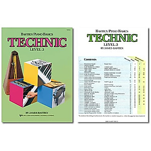 Bastien Piano Basics Level 3 Learning Set By Bastien - Lesson, Theory, Performance, Technique & Artistry Books & Juliet Music Piano Keys 88/61/54/49 Full Set Removable Sticker 3