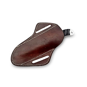 Nice Hand made High carbon steel skiner knife, Hunting knife for skinning, Survvial for camping and hiking with Beautiful leather sheath. (BROWN)