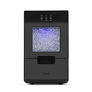 Newair 44lb. Nugget Countertop Ice Maker with Self-Cleaning Function, Refillable Water Tank, Perfect for Kitchens, Offices, Home Coffee Bars, and More