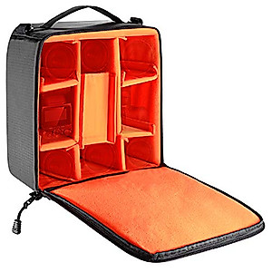 Neewer® Flexible Partition Camera Padded Bag Insert Protection Handbag for SLR DSLR Mirrorless Cameras and Lenses,Flash Light,Radio Trigger,Battery and Charger,Cables and Other Camera Accessories