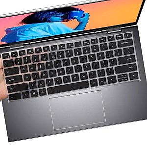 Keyboard Cover for 14" Dell Inspiron 14 5410 5415 5418 5420 5425 5430 7415 7420 7425 7430/13.3" Inspiron 13 5310 5320/16" Inspiron 16 5635 5630 5620 5625 7635 7620/Dell Latitude 3320 3420-Black