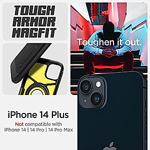 Spigen Tough Armor (MagFit) Compatible with MagSafe Designed for iPhone 14 Plus Case (2022) - Black