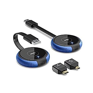 Wireless HDMI Transmitter and Receiver Kit 4K, AIMIBO Casting 2.4/5GHz Stable Video/Audio to Monitor, Projector, HDTV, Wireless HDMI Extender 165FT/50M Long Range for Laptop, PC, Camera, Blu-ray, PS5