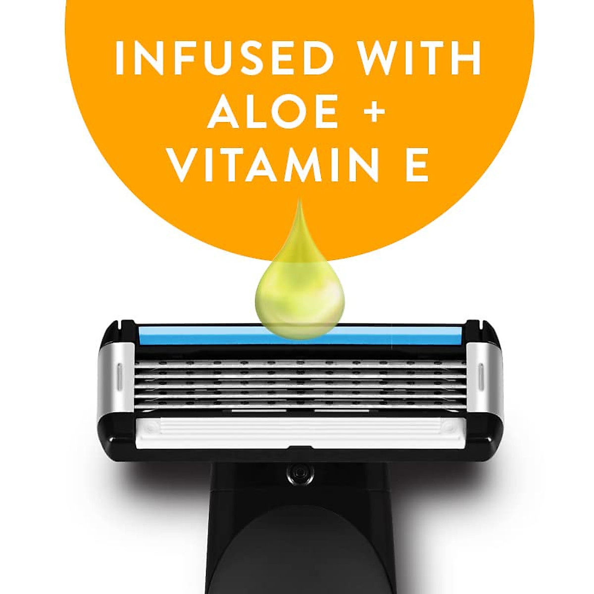 BIC US 5-Blade Unisex Shaving Razor For Men and Women, Lubrication Strip For a Smooth, Close Shave, 14 Cartridges + 2 Handles