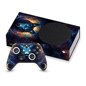 Head Case Designs Officially Licensed Jonas "JoJoesArt" Jödicke Dreamcatcher Wolf Art Mix Vinyl Sticker Gaming Skin Decal Cover Compatible With Xbox Series S Console and Controller Bundle