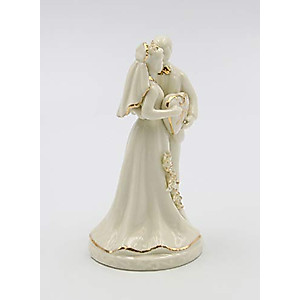 Cosmos Gifts 30715 Small Fine Porcelian 50th Anniversary Couple Figurine, 4-3/4"H, Ivory