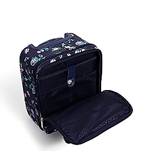 Vera Bradley Women's Softside Underseat Rolling Work Bag, Navy Garden, One Size