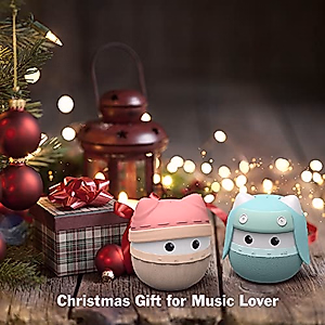 ASIMOM Kid Bluetooth Speaker, Rhyme Kawaii Speaker, Stereo Wireless Pairing, 15H Playtime, Cute Portable Speaker, Gift for Teens Teenage Girls and Kids (Aqua Blue)