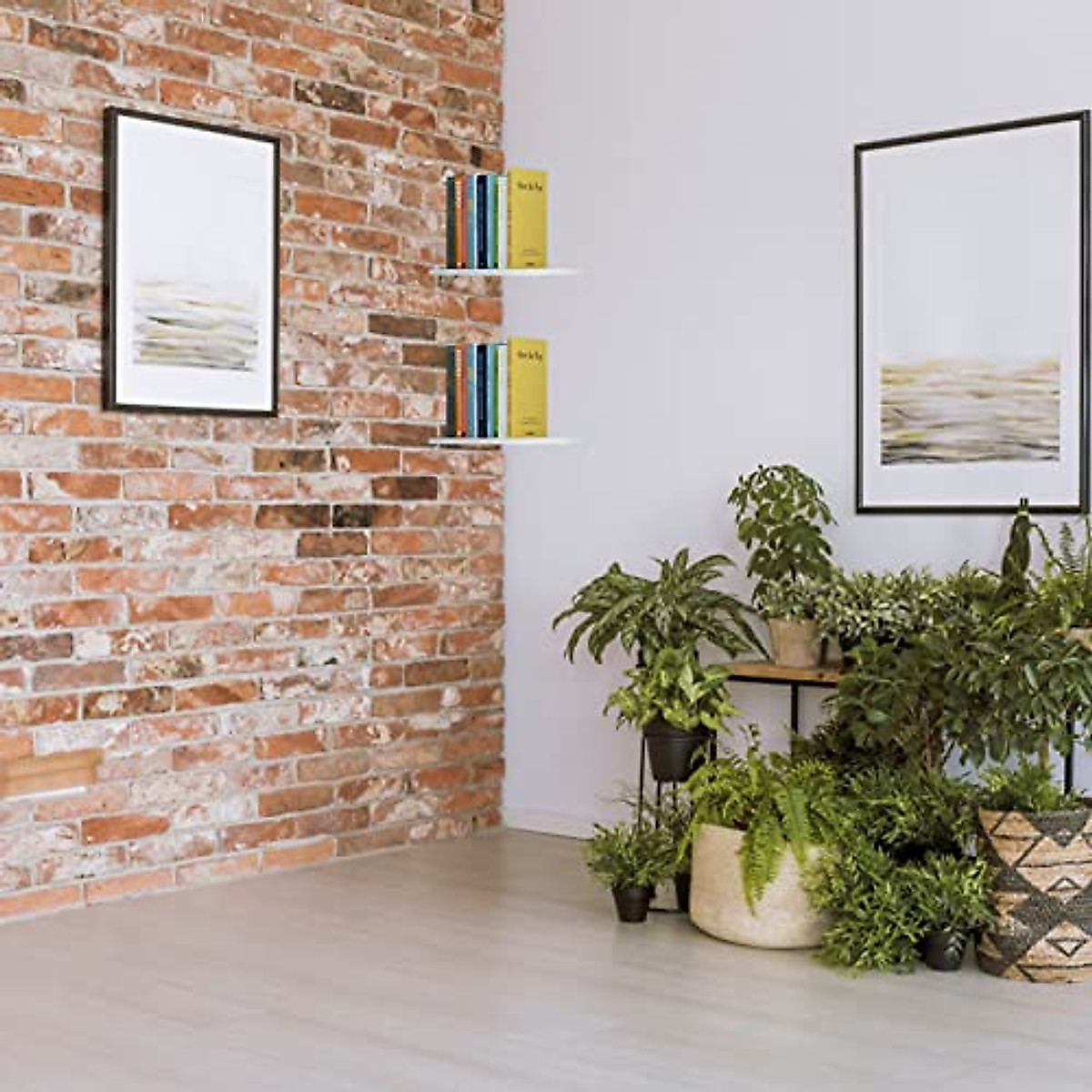 iplusmile Corner Wall Shelf Set of 3, Wall Mounted Floating Corner Shelves, Wall Storage Display Shelves for Home Décor, Bedroom Bathroom