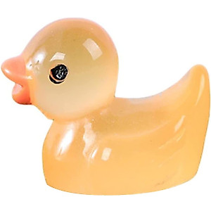 10Pcs Blue Miniature Duck Miniature Animal Figures, Lovely Ornaments, Ornament for Present for Home Decoration