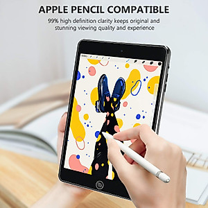 SPARIN 2 Pack Screen Protector for iPad 6th 5th Generation/iPad Air 2 9.7 inch, Tempered Glass Compatible with Apple Pencil