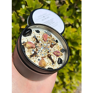 Hex Remover Curse Break Uncrossing Candle | Witchcraft Banishing Reversal Baneful Jinx Protection Intention Crystal Ritual Altar Spell Witchy Gift