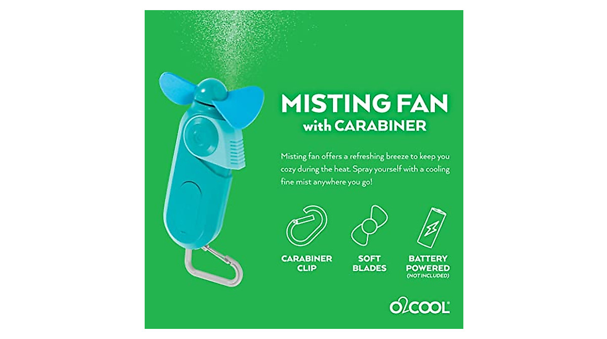 O2COOL Sport Misting Fan - Stay Cool Anywhere
