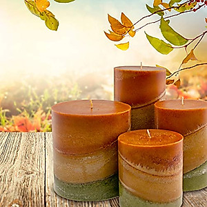 Wicks N More Autumn Leaves Scented Candle (3x4 Pillar)