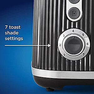 Oster® Retro 2-Slice Toaster with Quick-Check Lever, Extra-Wide Slots, Impressions Collection, Black