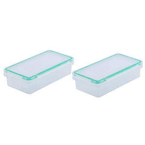Zerone Storage Case for 18650 Batteries, 2 Pcs Wear-Resistant Hard Plastic Waterproof Battery Storage Boxes Portable Battery Container Protector