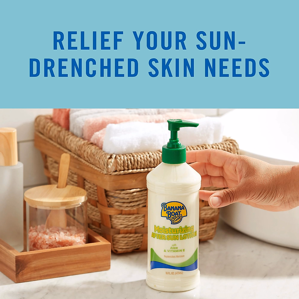 Banana Boat Aloe After Sun Lotion - 16 oz, Pack of 4