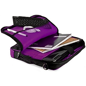 Laptop Messenger Bag for Gateway 14.1-inch Laptop CLT146401, 14.1" Elite, Slim Notebook (Purple)