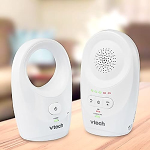 VTech DM1111, Enhanced Range Digital Audio Baby Monitor White (Renewed)