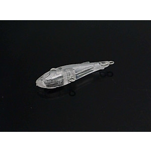 10PCS Unpainted Fishing Lure Blanks 3.34g 4.4cm with Special Eye Crankbait Baits Simulation Blank Body Clear Hard Baits Trout Salmon Minnow Lure Popper Lures Topwater Freshwater 8271