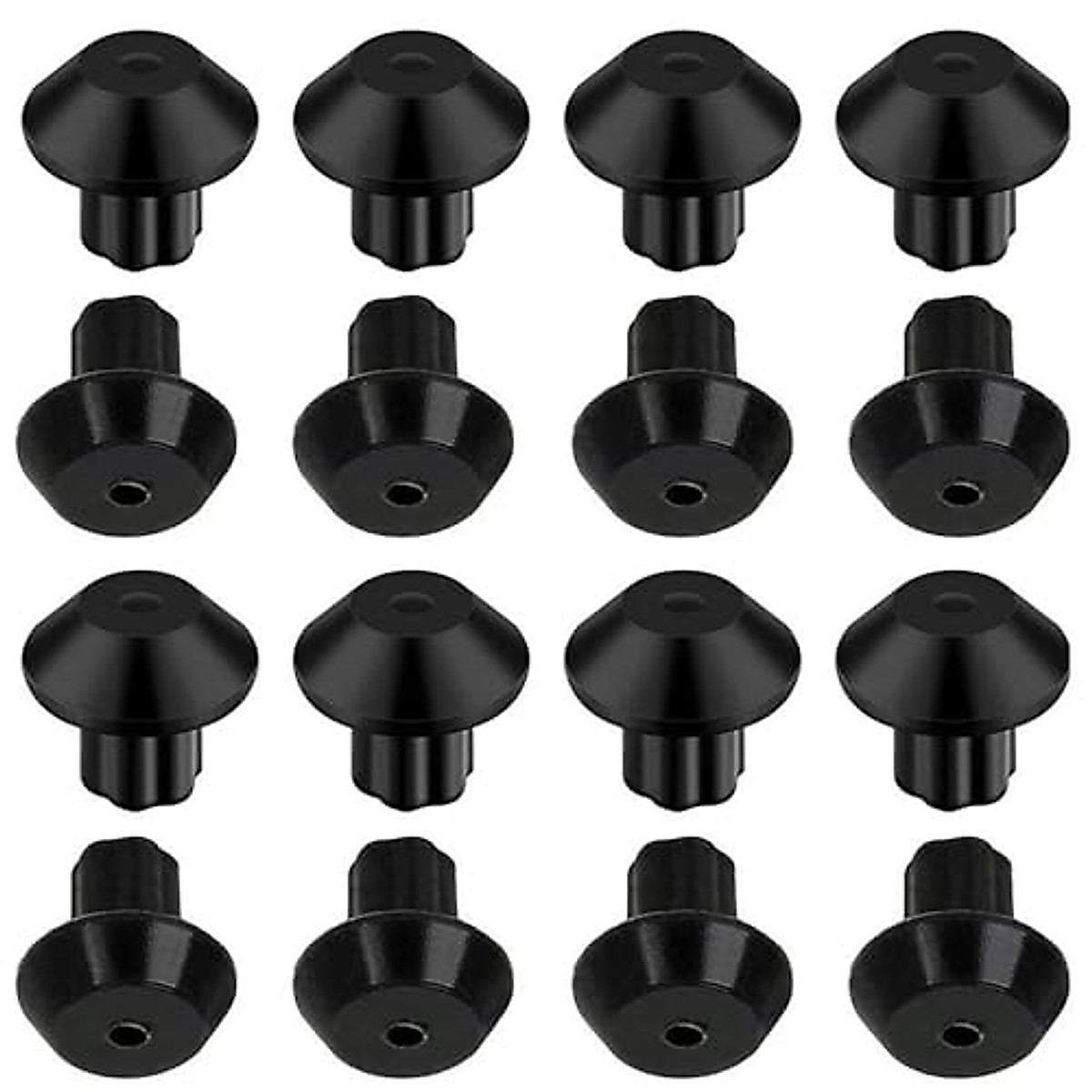 WB2K101 Rubber Feet Replacement for GE, Rubber Grate Feet for Kenmore Range Burner Grate, Gas Stove Top Cooktop Burner Grates Replaces WB02K0101 WB02T10461 AP2622260 PS241358 (16 Short Rubber Feet)